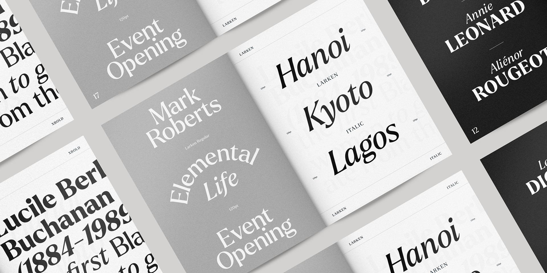 Ellen Luff Type - Larken · Fonts by Ellen Luff Type Foundry Font Family